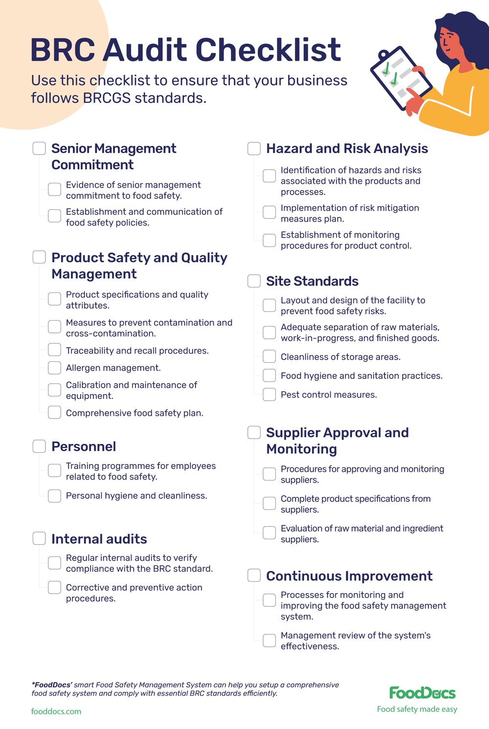 BRC Audit Checklist | Free Download