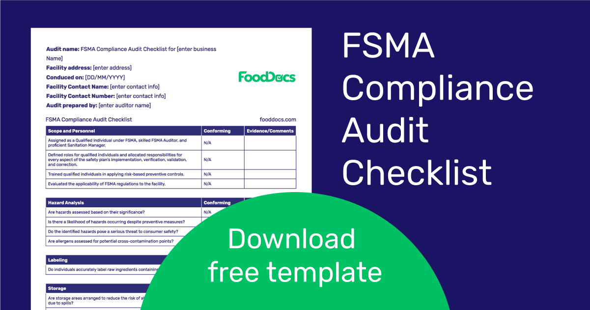 FSMA 204 Guide: Final Rule, Food Traceability List, Compliance Date ...