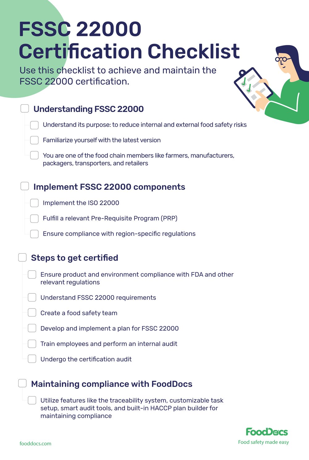 FSSC 22000 Certification Checklist | Download Free Checklist