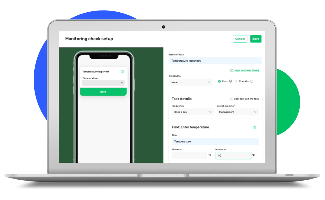 Food Safety Management Software with Monitoring System | FoodDocs