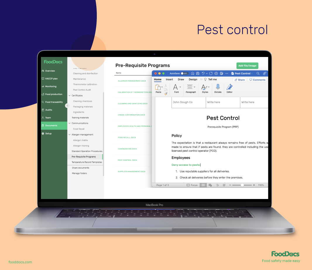 Pest Management Plan | Download Free Template