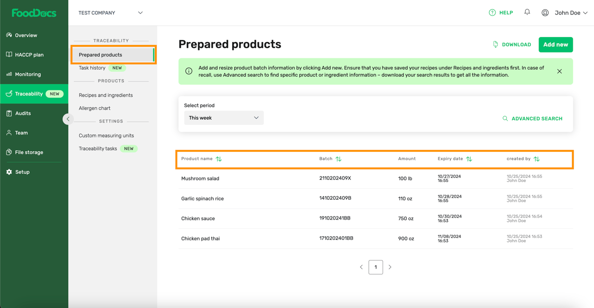 How to find traceability logs