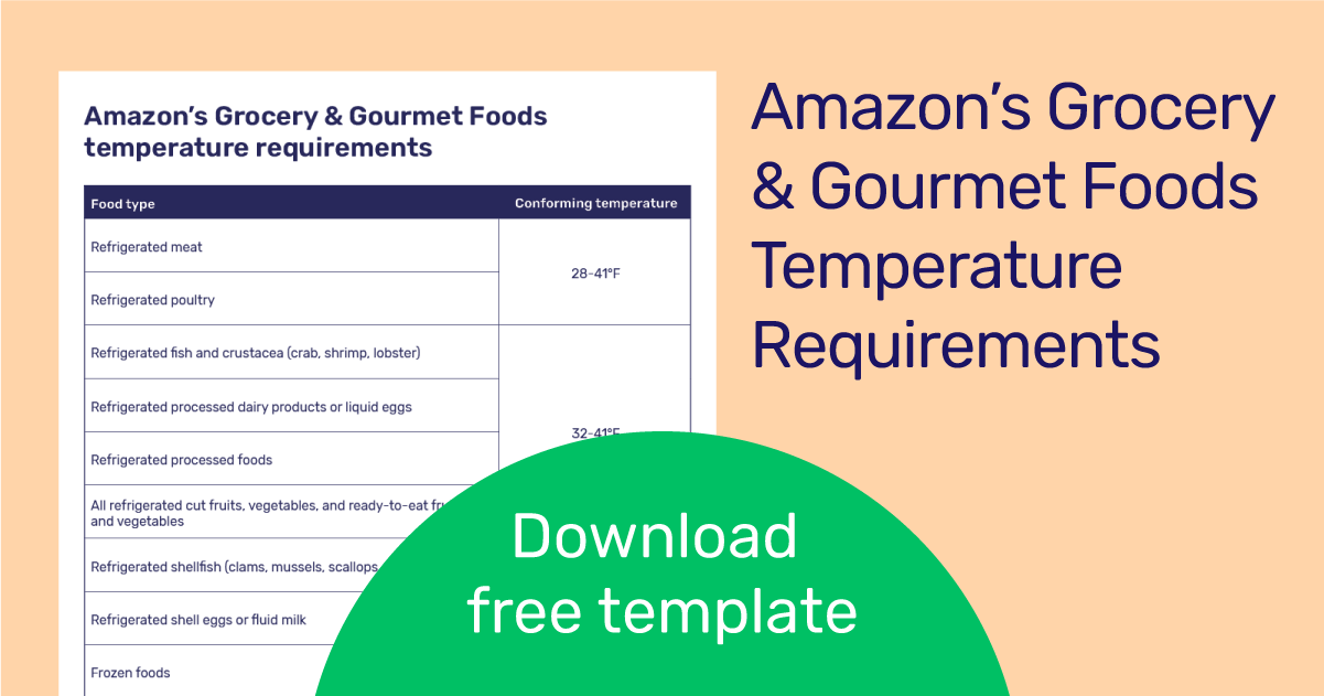 Amazon Seller and Temperature Requirements for Food | Download Free Poster