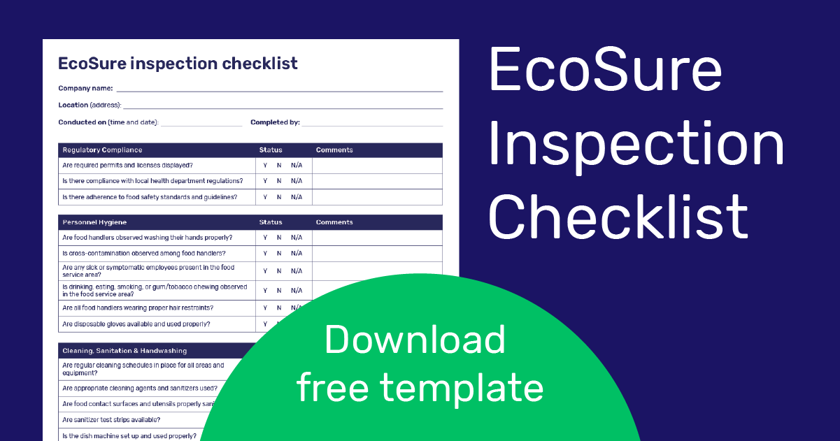 EcoSure Inspection Checklist | Free Download