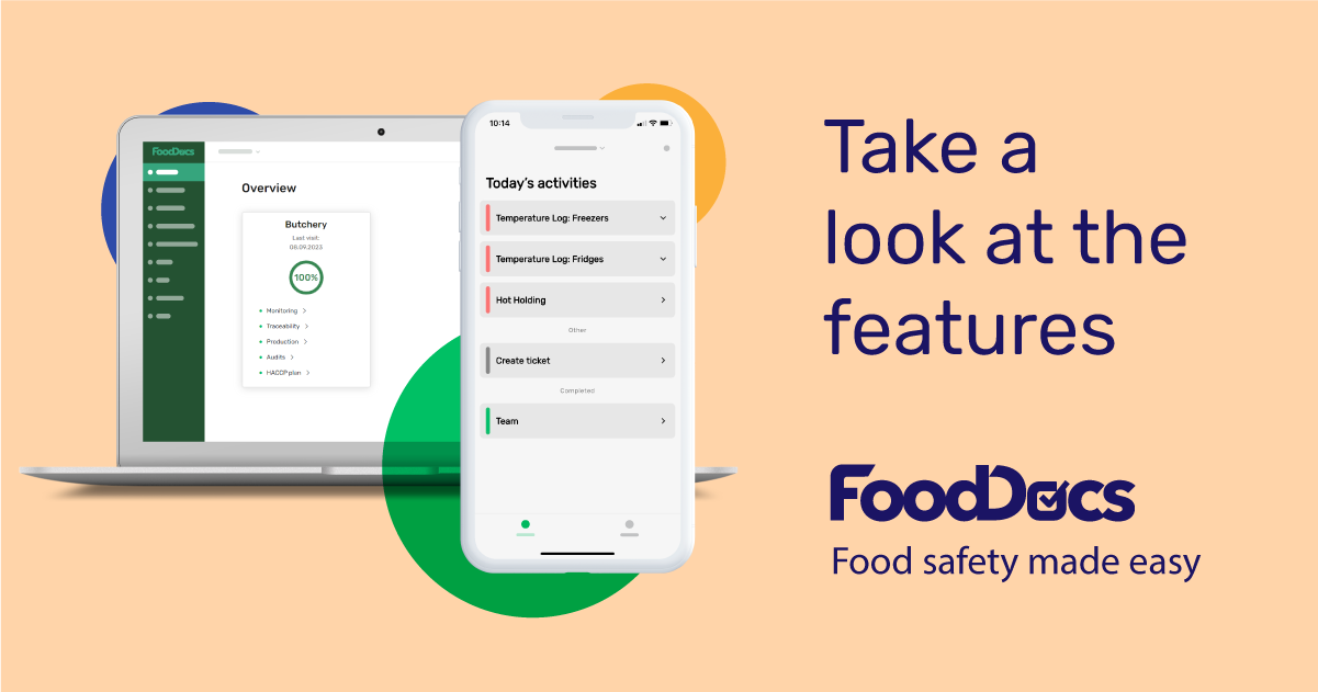 Food Safety Software & Food Hygiene App Product Features | FoodDocs