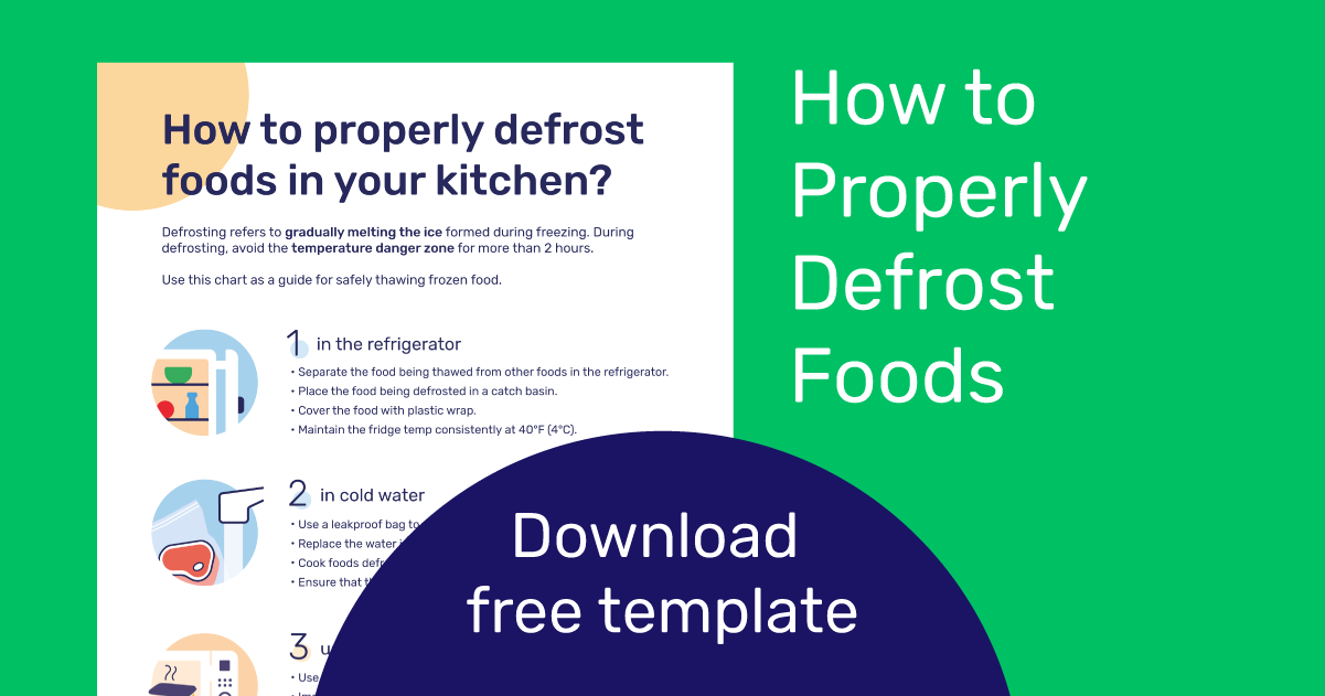 Defrosting Foods Poster | Download Free Poster