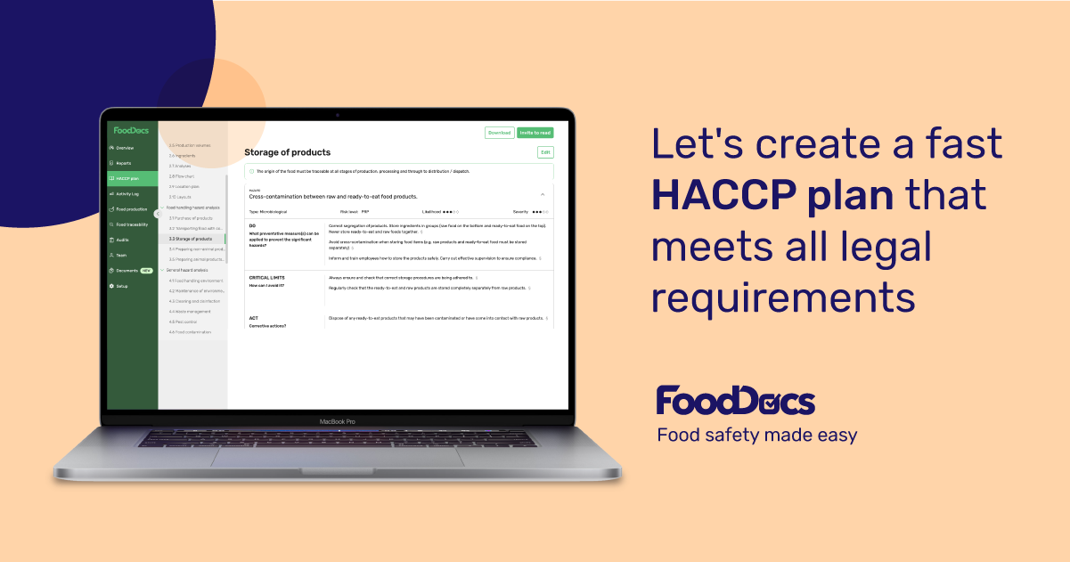 HACCP Plan | FoodDocs