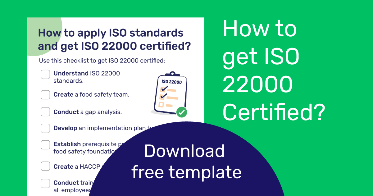 How to Get ISO 22000 Certification Poster | Free Download