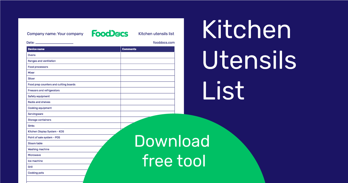 Kitchen Utensils List Basic The Complete Kitchen Essentials Checklist