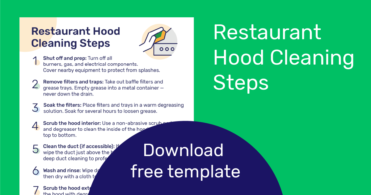 Restaurant Hood Cleaning: 10 Step-By-Step Guide (Free Kitchen Poster)