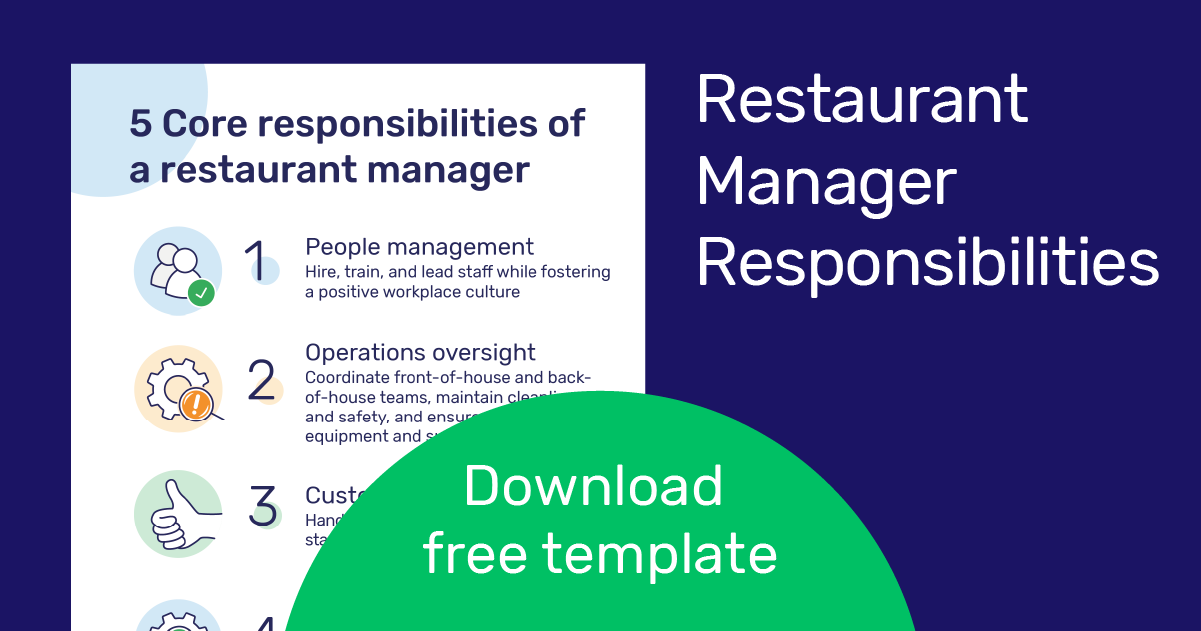 A Complete Guide to Restaurant Manager Responsibilities (and What Makes ...