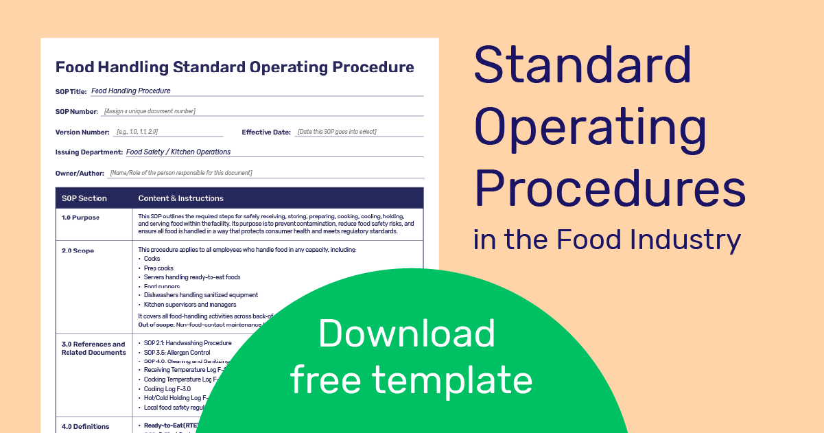 How to Master Standard Operating Procedures in the Food Industry