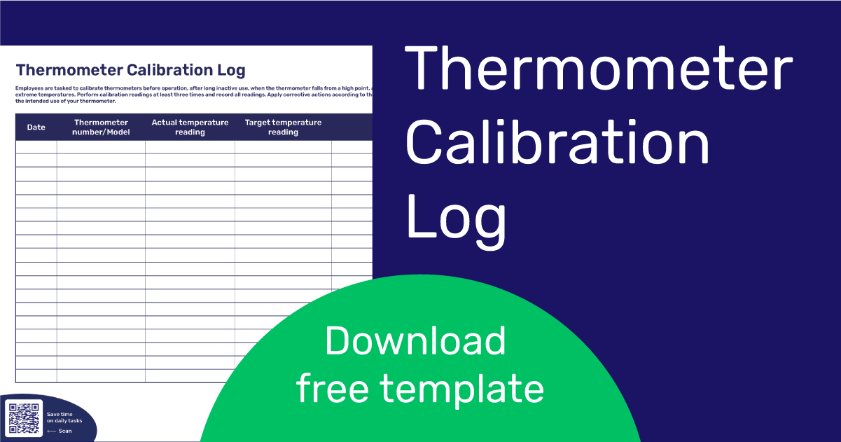Thermometer Calibration Log | Download Free Template